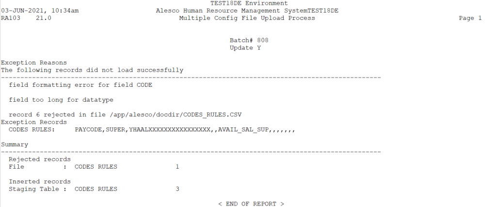 RA103 Multiple File Upload Process